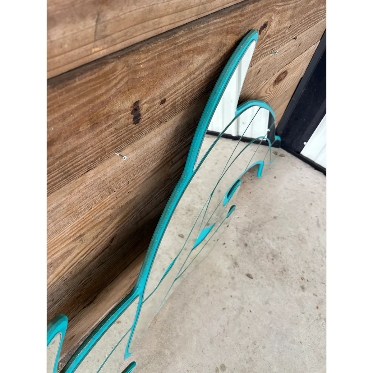 1980’s Monumental Coastal Twin Dolphin Wall Mirror | Brittany's Bamboo Barn