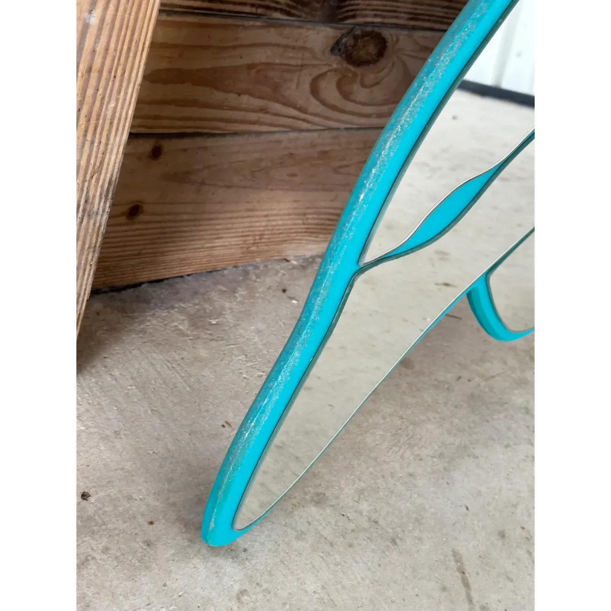 1980’s Monumental Coastal Twin Dolphin Wall Mirror | Brittany's Bamboo Barn