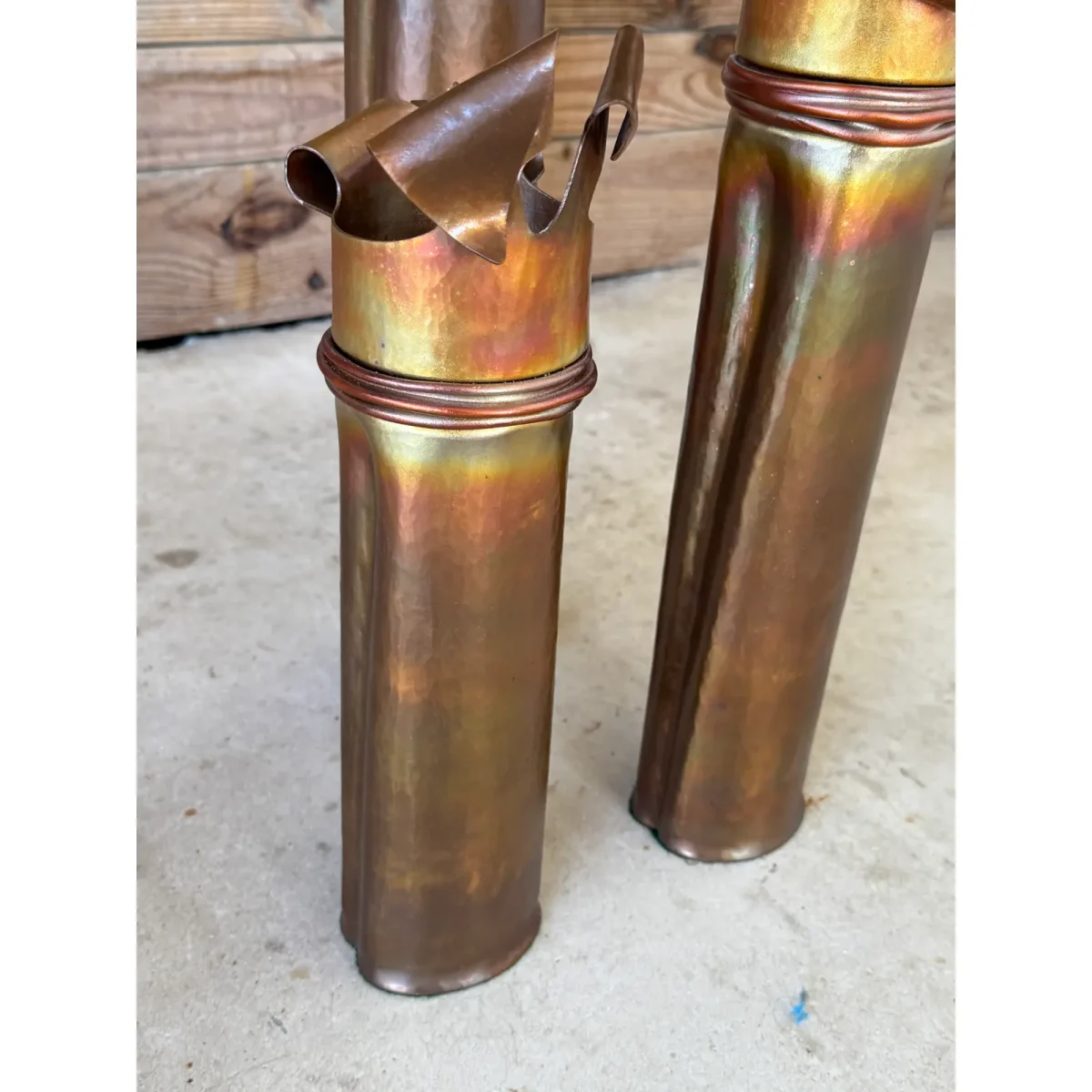 Late 20th Century Set of Three Sculptural Copper Vessels by Thomas ...