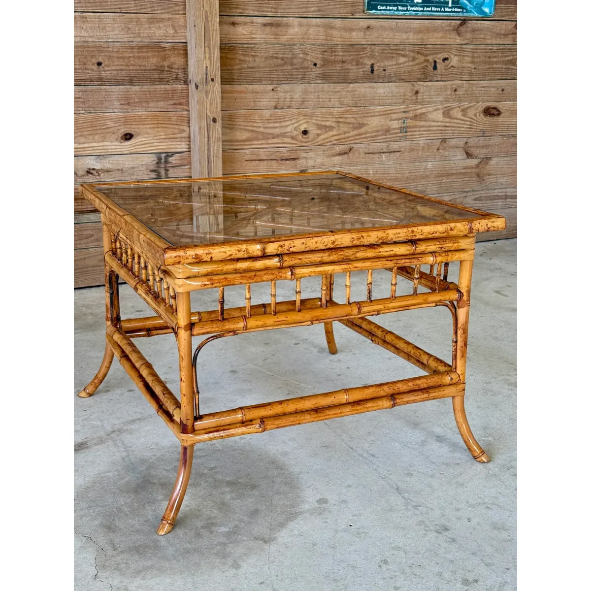 Mid-20th Century Refinished Brighton Pavilion Bamboo Side or Coffee ...