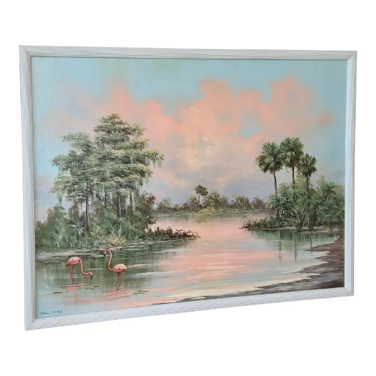 Vintage Coastal “Old Florida” Landscape Painting by Monica Marshall ...